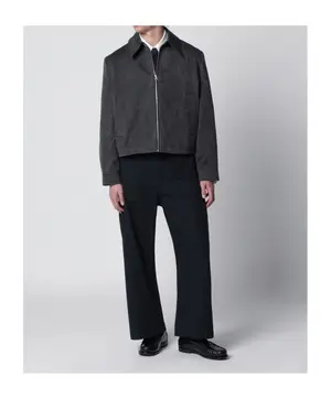 Séfr Zip-up Shirt Jacket With Buttoned Cuffs - Black