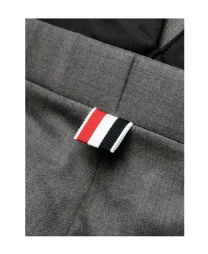 Thom Browne Super 120's Twill Skinny Trousers - Medium Gray