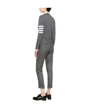 Thom Browne Super 120's Twill Skinny Trousers - Medium Gray