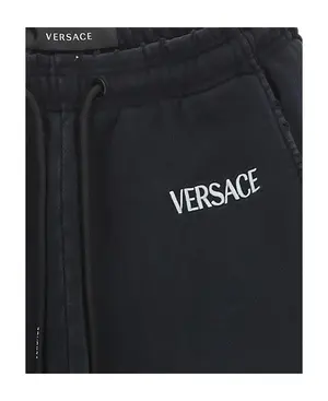 Versace Logo Printed Drawstring Sweatpants