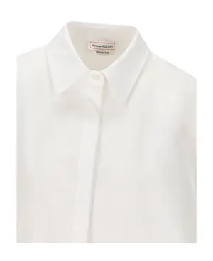 Alexander McQueen Cut-out Detailed Shirt Dress