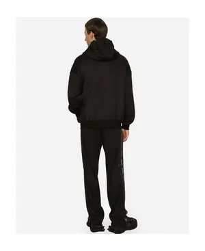 Dolce & Gabbana Reversible Zip-up Jacket With Logo Detail - Black