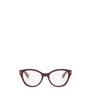 BVLGARI Cat Eye Eyeglasses - Red