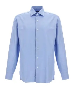 BARBA NAPOLI Classic Tailored Shirt - Blue