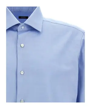 BARBA NAPOLI Classic Tailored Shirt - Blue