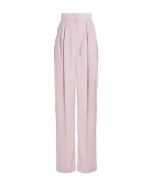 Alexander McQueen Pleated Wide-leg Trousers - Pink