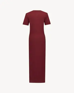 Saint Laurent Long Sleeve Crewneck Dress
