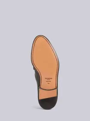 Thom Browne Grosgrain-loop Trim Loafers - Brown