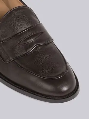 Thom Browne Grosgrain-loop Trim Loafers - Brown