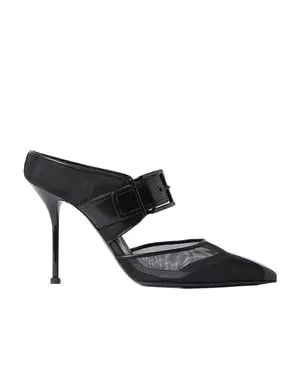Alexander McQueen Punk Buckle Heeled Mules