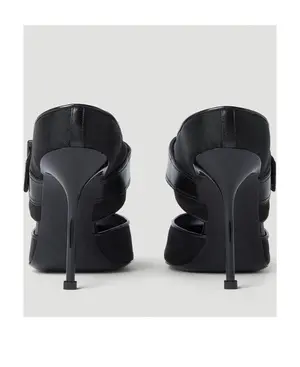 Alexander McQueen Punk Buckle Heeled Mules