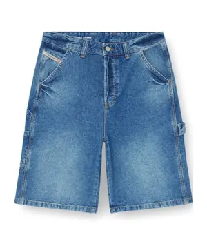 DIESEL® Utility Denim Shorts - Medium Blue