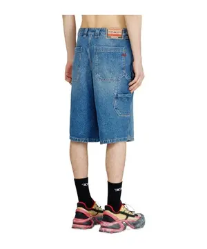 DIESEL® Utility Denim Shorts - Medium Blue