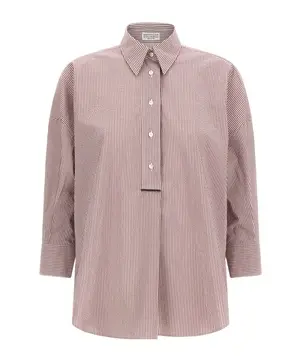 Brunello Cucinelli 3/4 Sleeve Shirts For Women