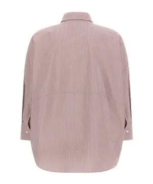 Brunello Cucinelli Striped Long Sleeve Shirt