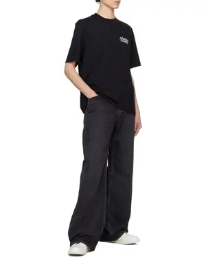Amiri Bones Stacked Cotton T-shirt - Black