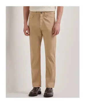 Canali Five-pocket Straight-leg Trousers - Beige