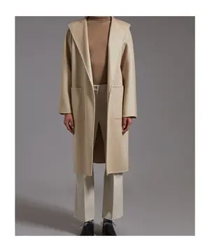 Max Mara Lilia Belted Long-sleeved Coat - Sand-colored