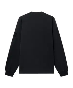 Stone Island Crewneck Sweatshirt With Ghost Badge - Black