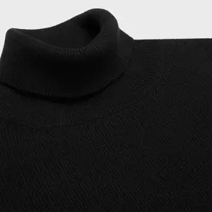 Celine Turtleneck Sweater In Scottish Cashmere - Black