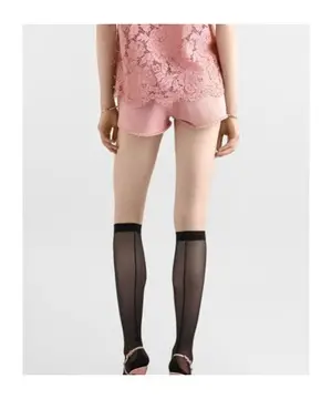 Dolce & Gabbana Frayed Hem Denim Shorts - Pink