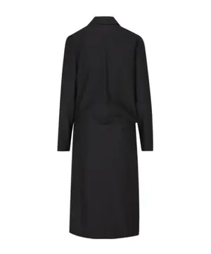 Loewe Buckle Detailed Gathered Midi Dress