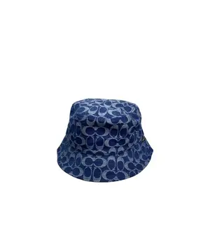 COACH Signature Denim Bucket Hat - Blue