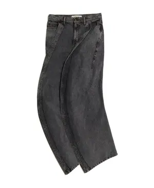 Y/project Draped Low-rise Wide-leg Jeans