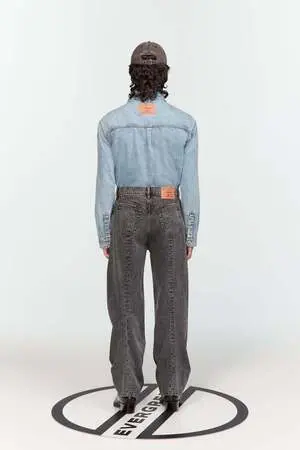 Y/project Draped Low-rise Wide-leg Jeans