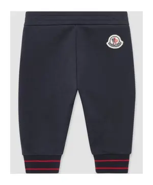 Moncler Logo Patch Sweatpants With Ribbed Cuffs