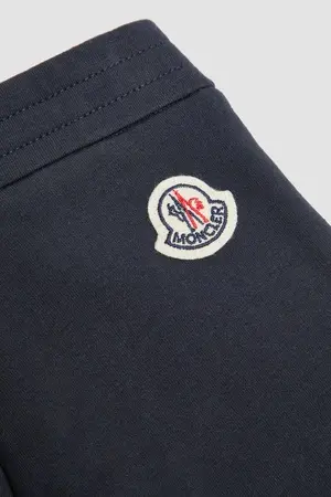 Moncler Logo Patch Sweatpants With Ribbed Cuffs