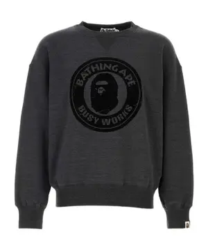 A BATHING APE Busy Works Crewneck Sweater - Gray