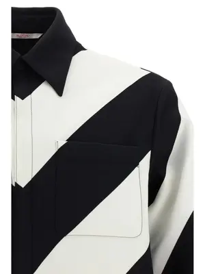 Valentino Garavani Chevron-striped Shirt
