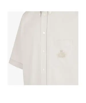 Fendi Logo Embroidered Short Sleeved Shirt