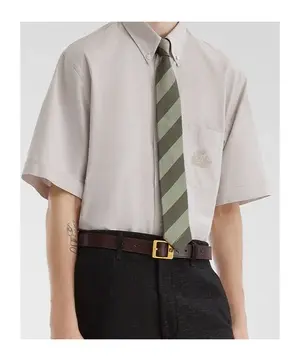 Fendi Logo Embroidered Short Sleeved Shirt