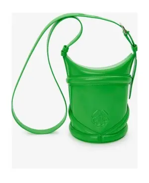 Alexander McQueen The Curve Bucket Shoulder Bag - Green