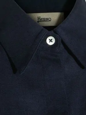 Herno Regular Fit Shirt With Pointed Collar