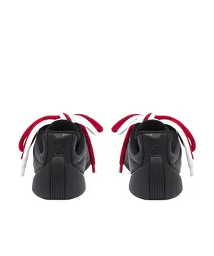 Alexander McQueen Flexion Lace-up Sneakers With Embossed Skull Detail - Black
