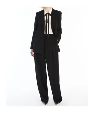 Max Mara Linz Single-breasted Tailored Blazer - Black