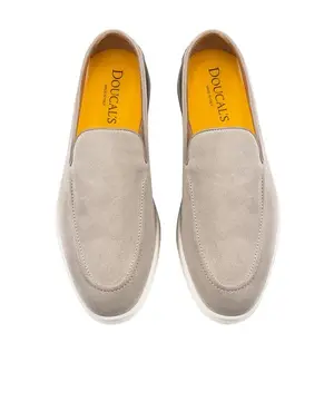 DOUCAL'S Minimalist Suede Loafers