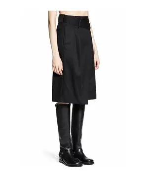 Loewe Asymmetric High-waisted Wrap Skirt
