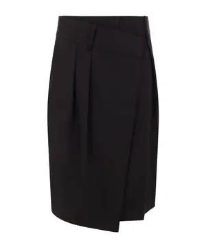 Loewe Asymmetric High-waisted Wrap Skirt