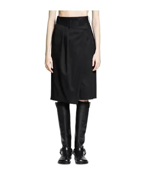 Loewe Asymmetric High-waisted Wrap Skirt