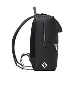 Fendi Zipped Backpack With Ff Appliqués