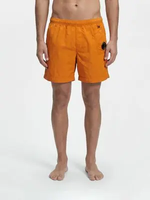 C.P. COMPANY Lens Detail Swim Shorts - Orange