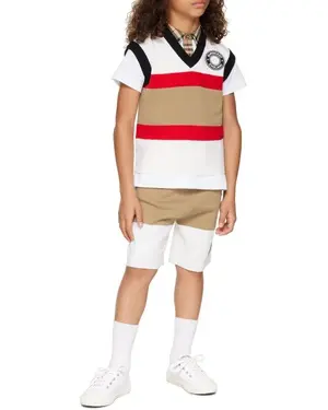 Burberry Logo Graphic Appliqué Shorts