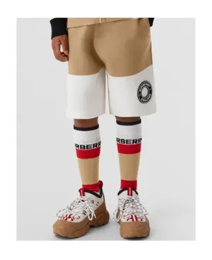Burberry Logo Graphic Appliqué Shorts