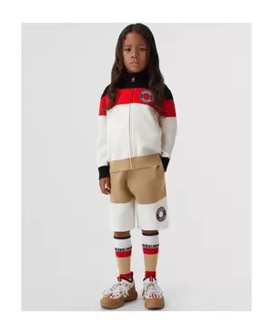 Burberry Logo Graphic Appliqué Shorts