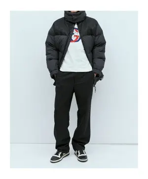Gucci Zip-up Puffer Jacket With High Collar And Removable Hood