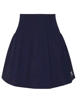 Kenzo High Waist Flared Mini Skirt With Logo Detail